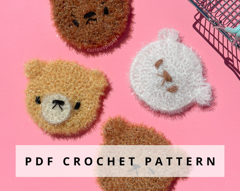 Bear Scrubby Crochet Pattern – curiouspapaya