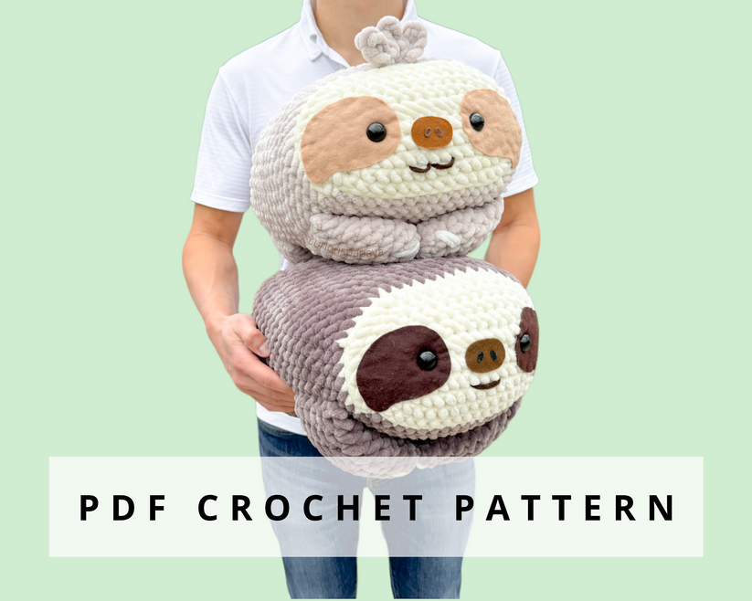 Giant Sloth Crochet Pattern – curiouspapaya