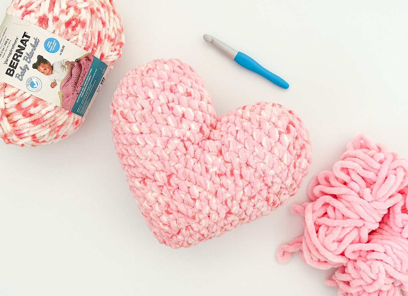 Giant Heart Crochet Pattern – curiouspapaya