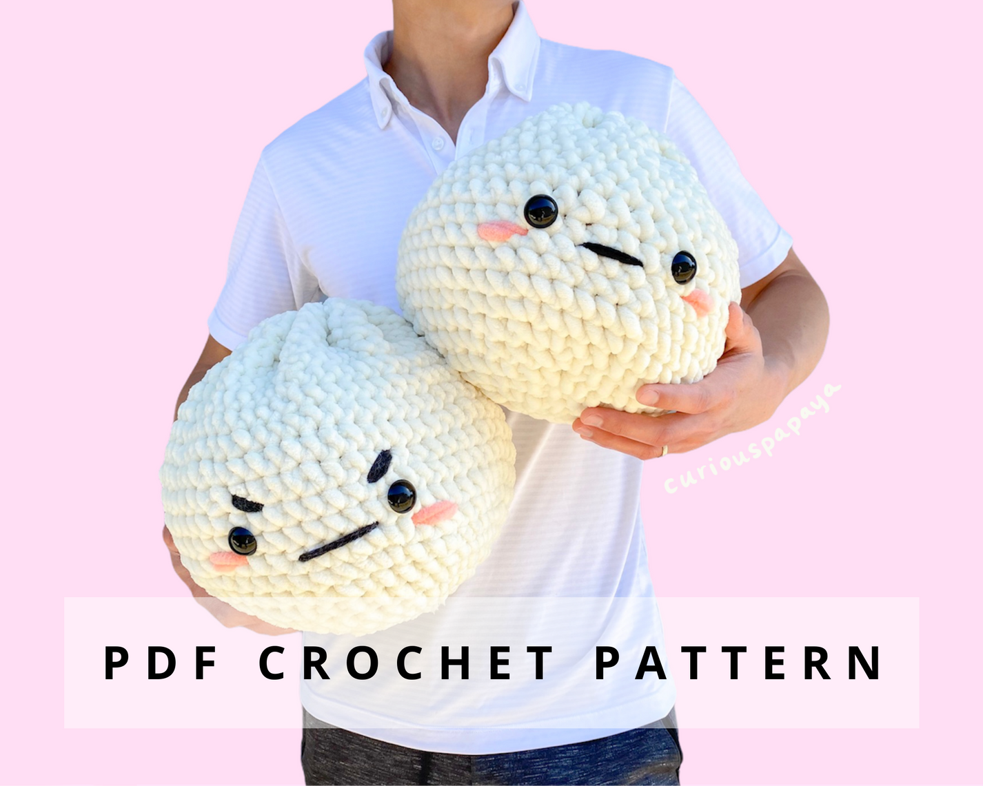 Giant Bao Crochet Pattern – curiouspapaya