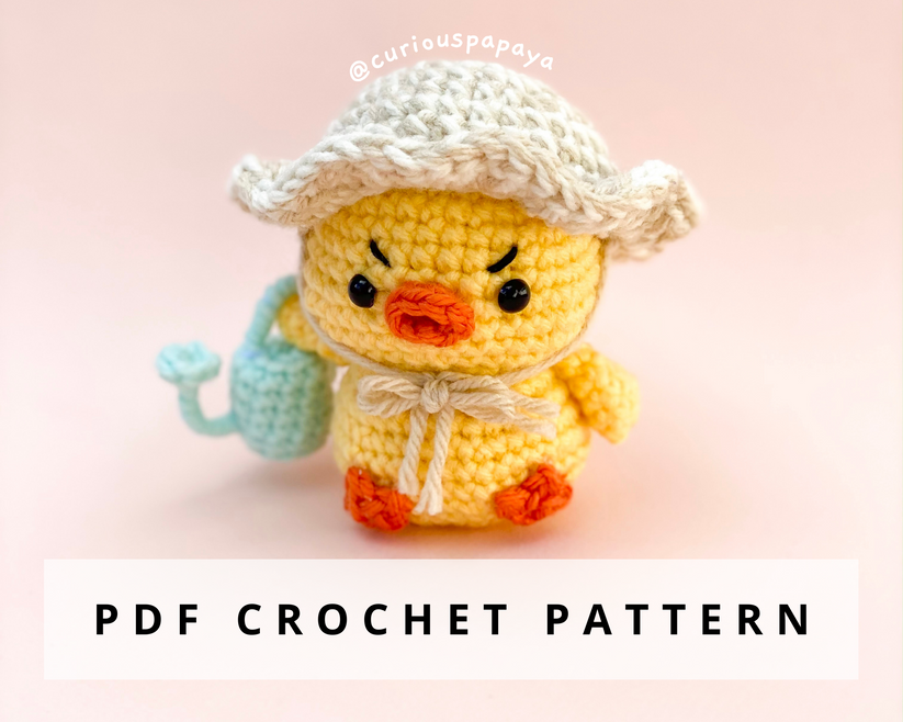 Gertrude the Grumpy Chick Crochet Pattern – curiouspapaya